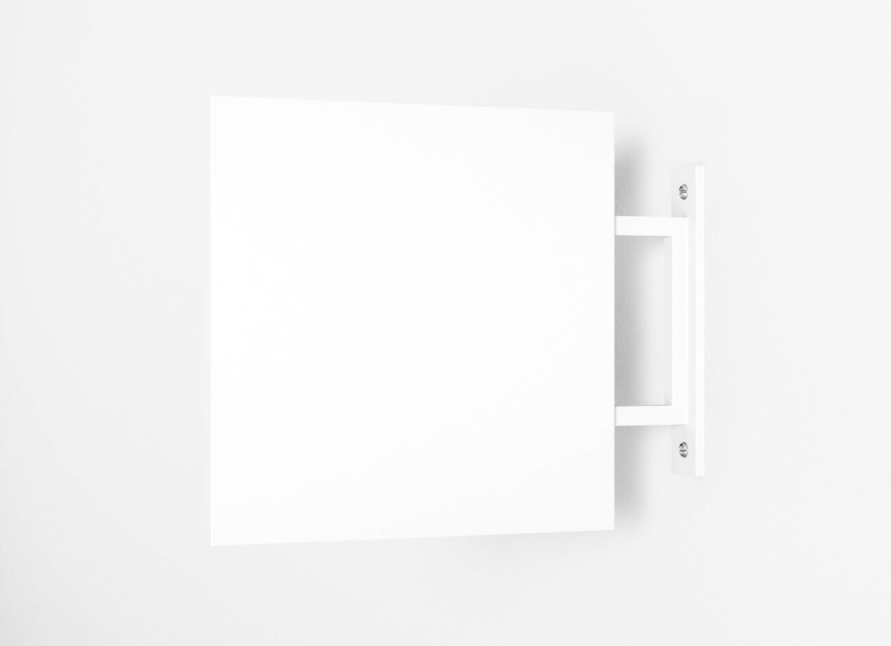 Minimalistic Wall Sign Mockup - GraphicsBunker
