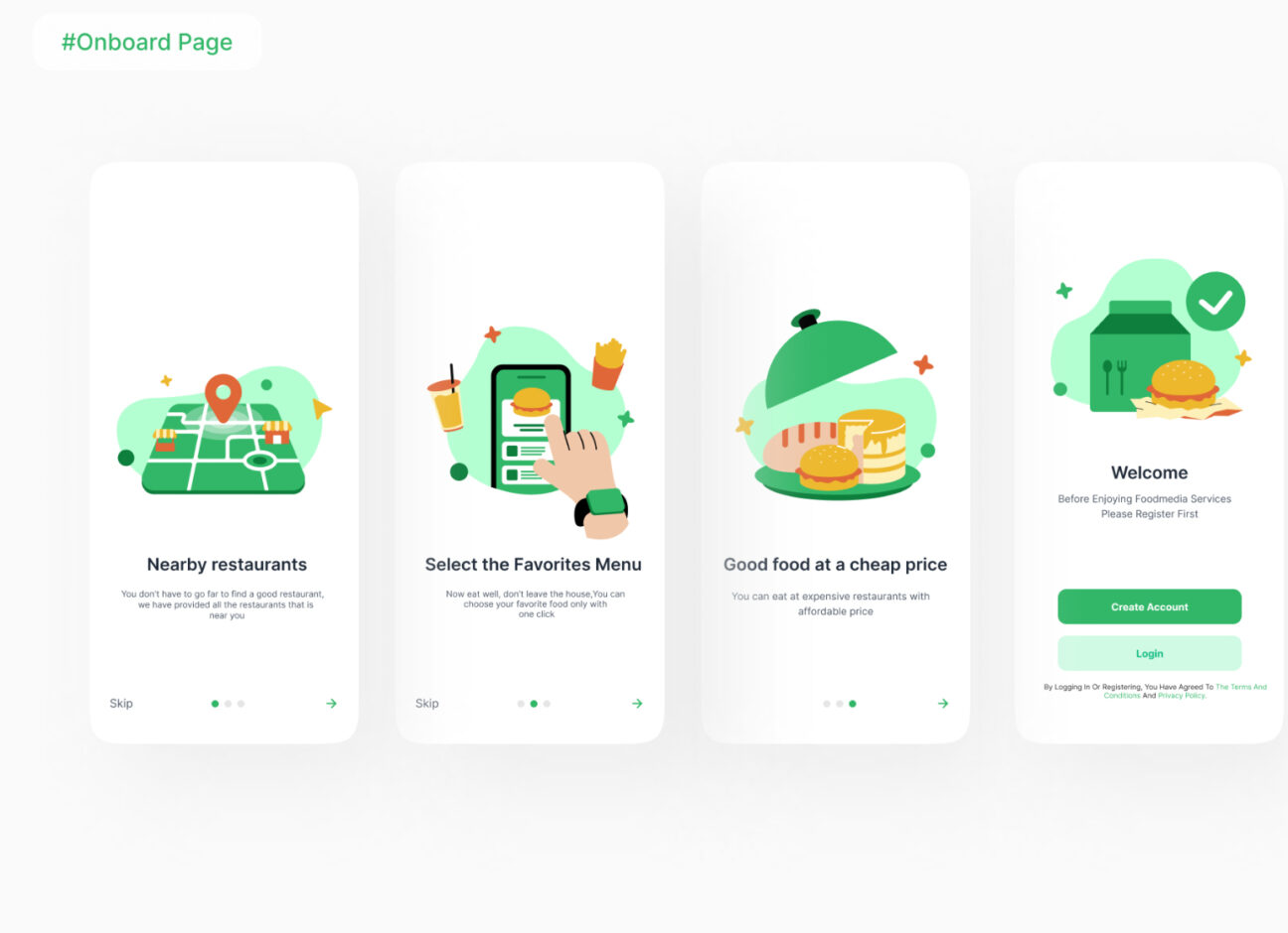 Hotel & Restaurant Booking App UI Kit - GraphicsBunker