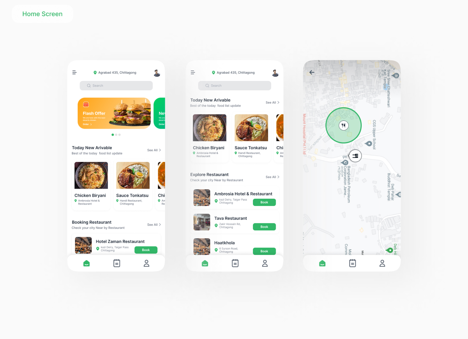 Hotel & Restaurant Booking App UI Kit - GraphicsBunker