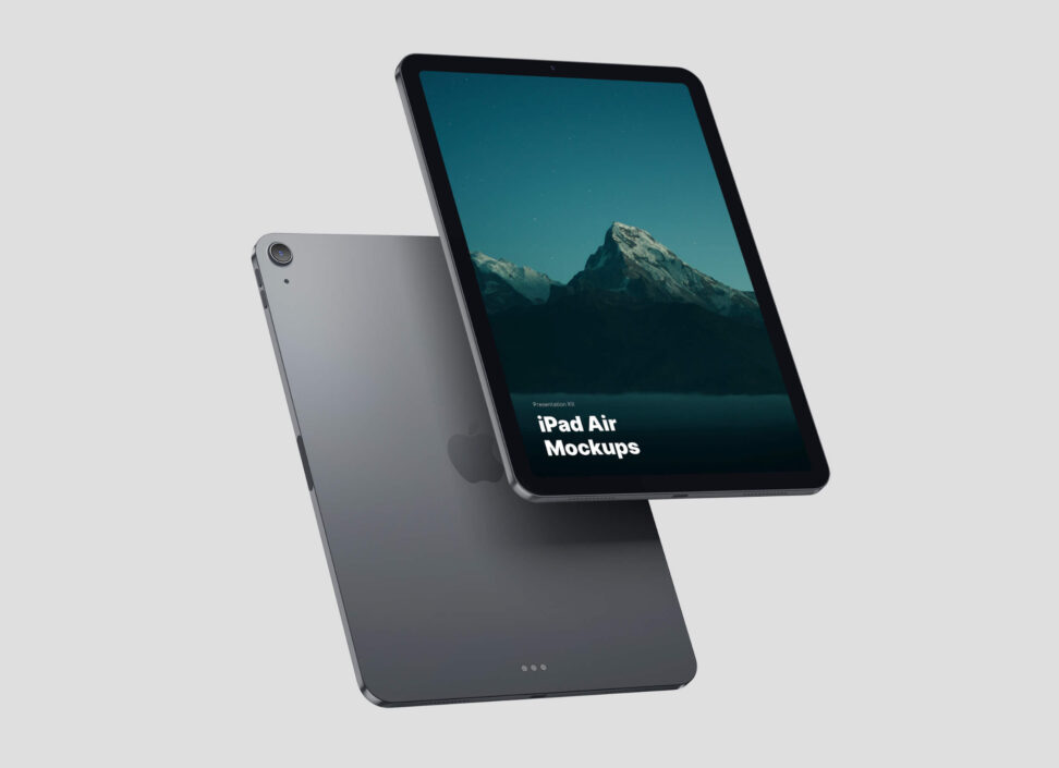 Vertical IPad Pro Mockup - GraphicsBunker