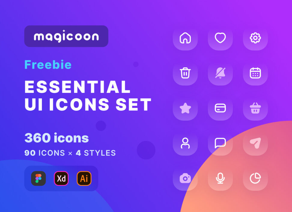 Magicoon Modern Icons Library - GraphicsBunker