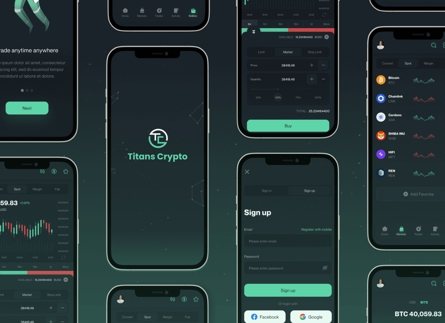 Titans Crypto App UI Kit - GraphicsBunker