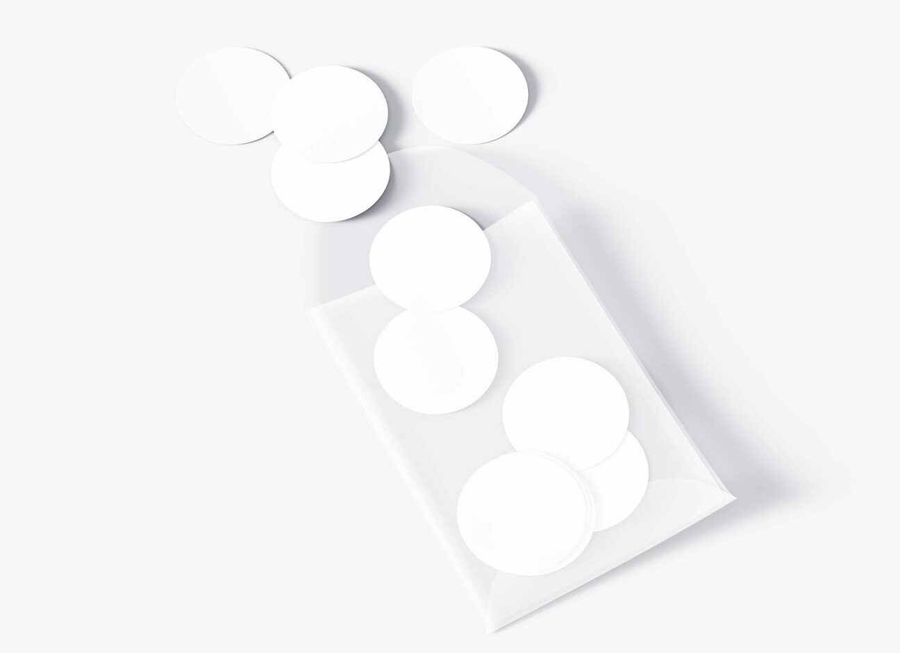 Colorful Stickers Packaging Mockup - GraphicsBunker