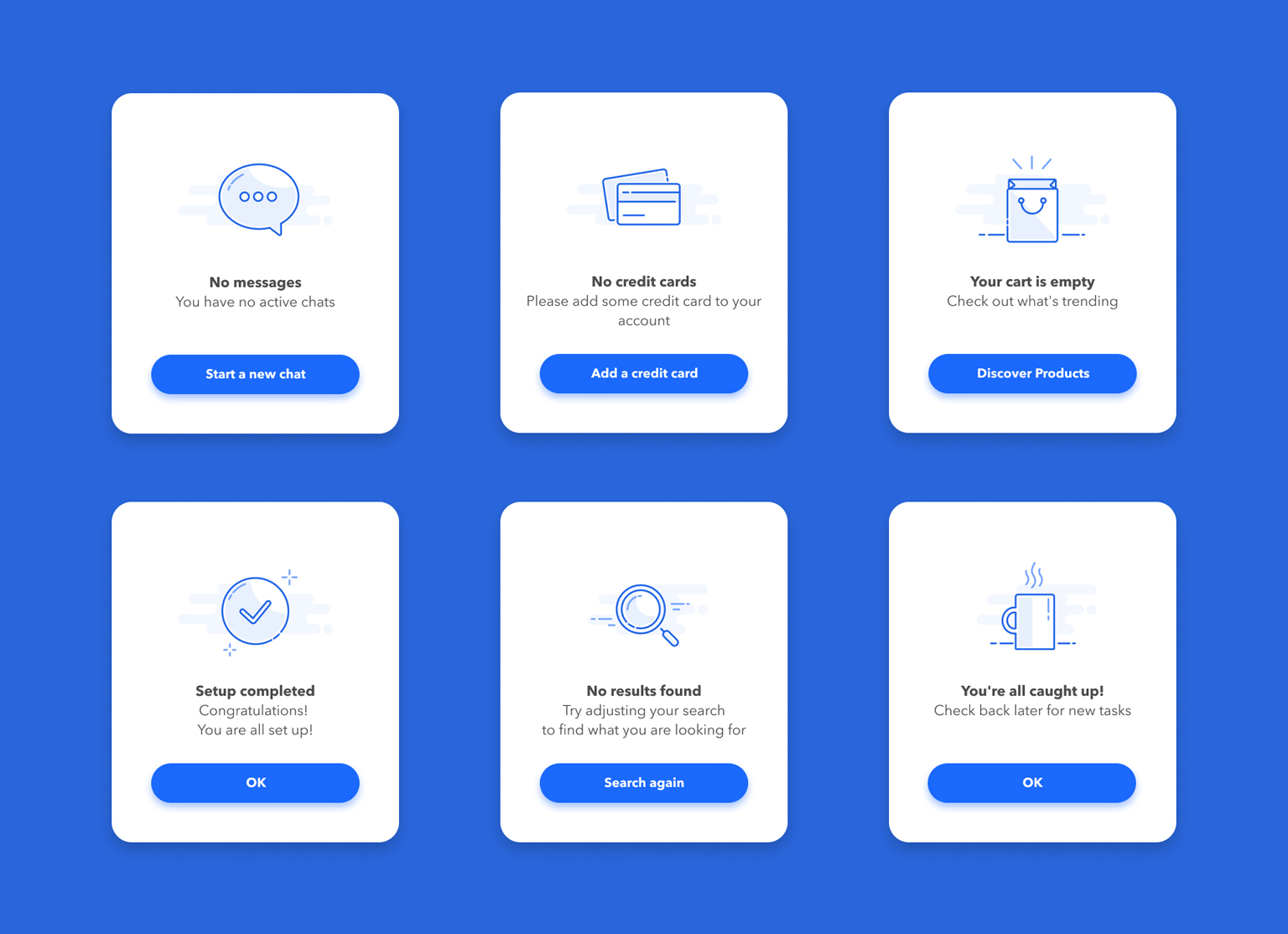 Empty States Icon Set - GraphicsBunker