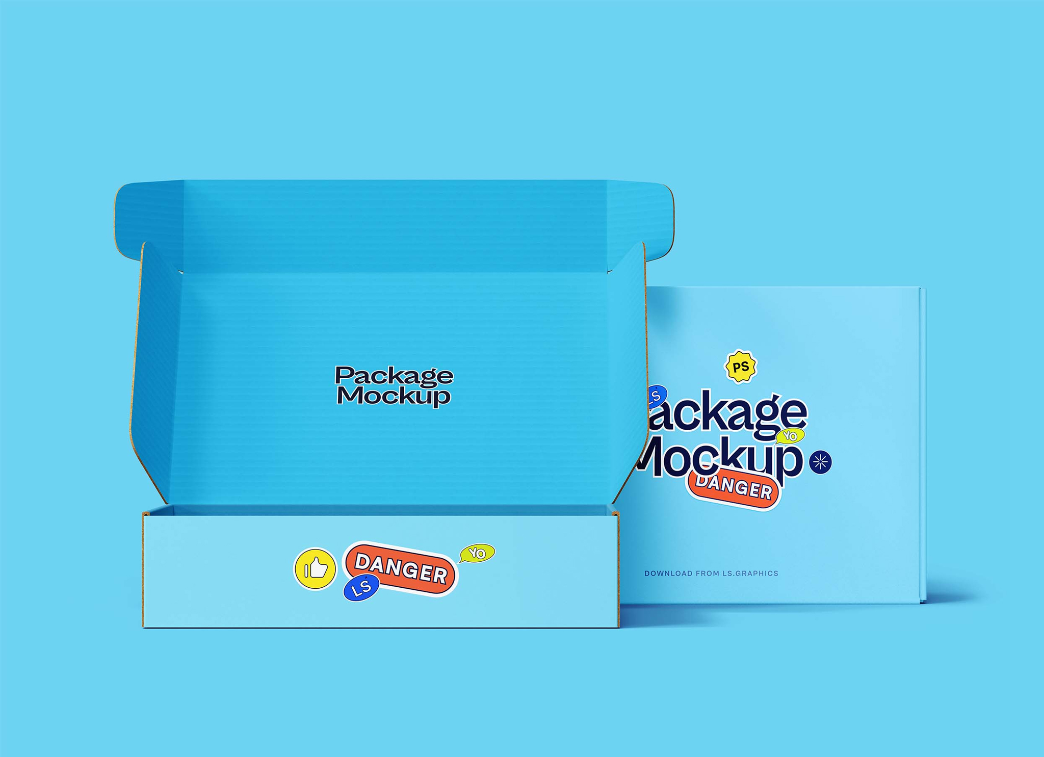 Practical Empty Box Mockup - GraphicsBunker