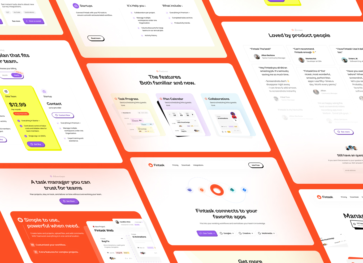 Fintask: Task Management Template - GraphicsBunker