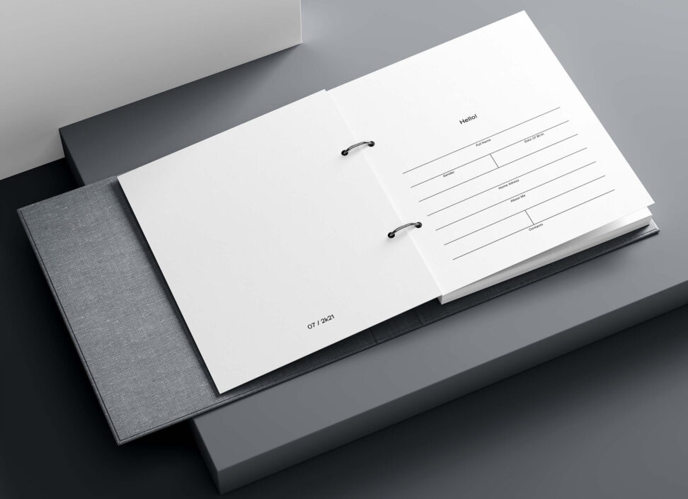 Hardcover Planner Inserts Mockup - GraphicsBunker