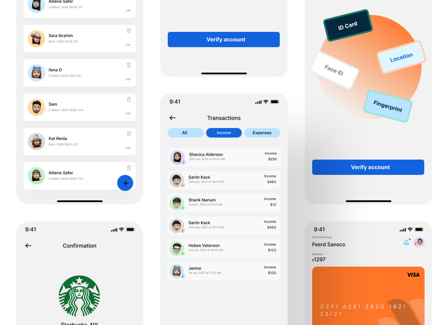 MPay: Finance Banking App UI Kit - GraphicsBunker