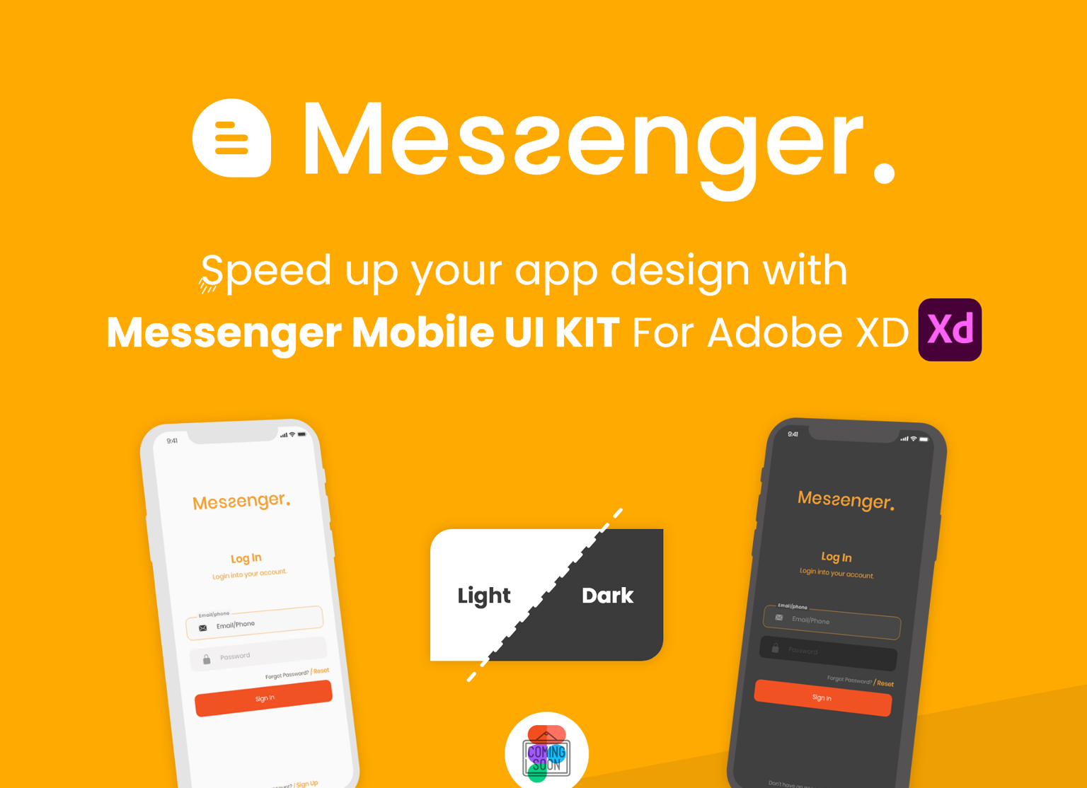 User-friendly Messenger App UI Kit - GraphicsBunker