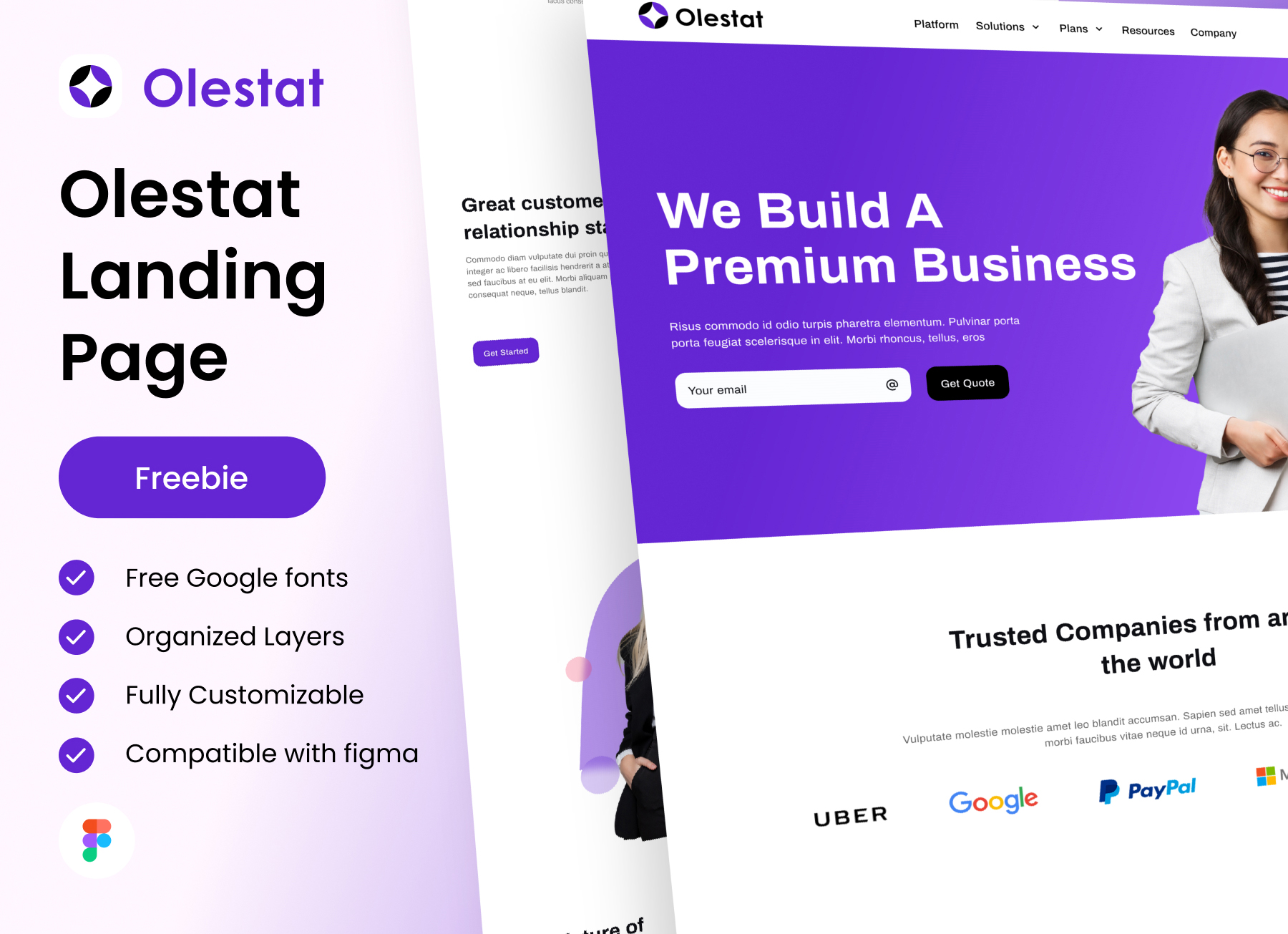 Business Landing Page Template - GraphicsBunker