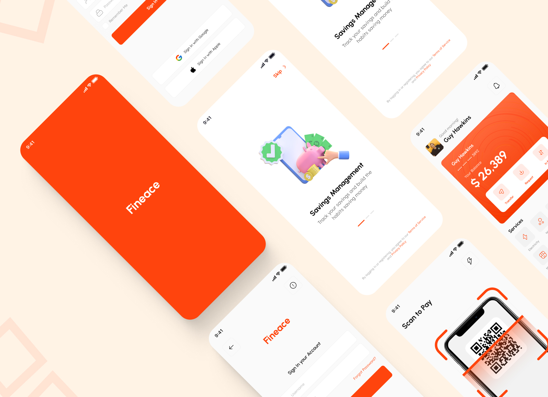 Finance App UI Kit - GraphicsBunker