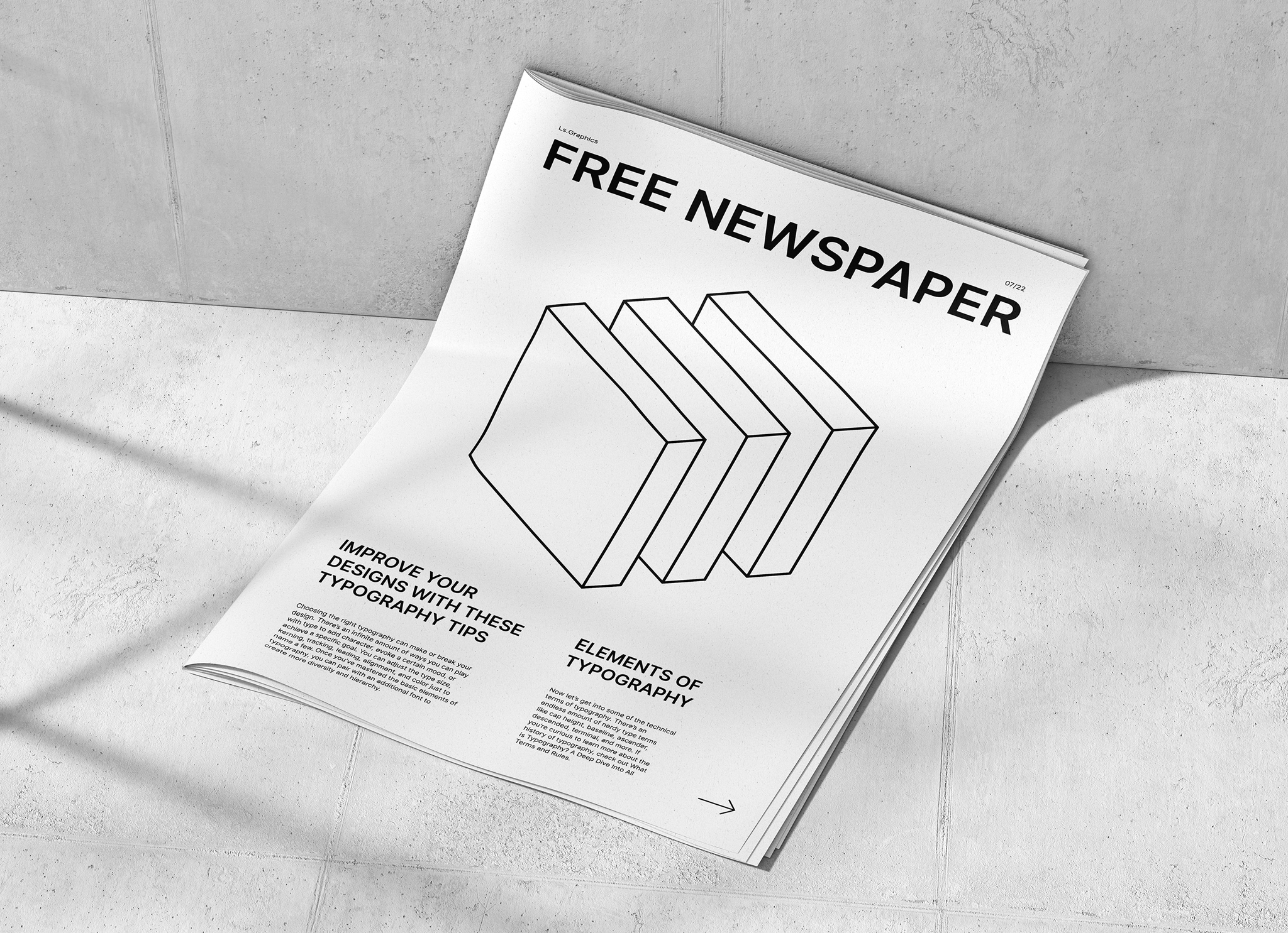 Newspaper Cover Mockup - GraphicsBunker