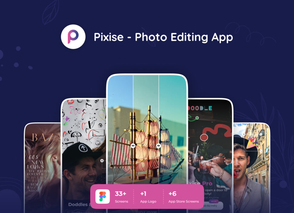 Best 33+ Photo Editing App UI Kit - GraphicsBunker