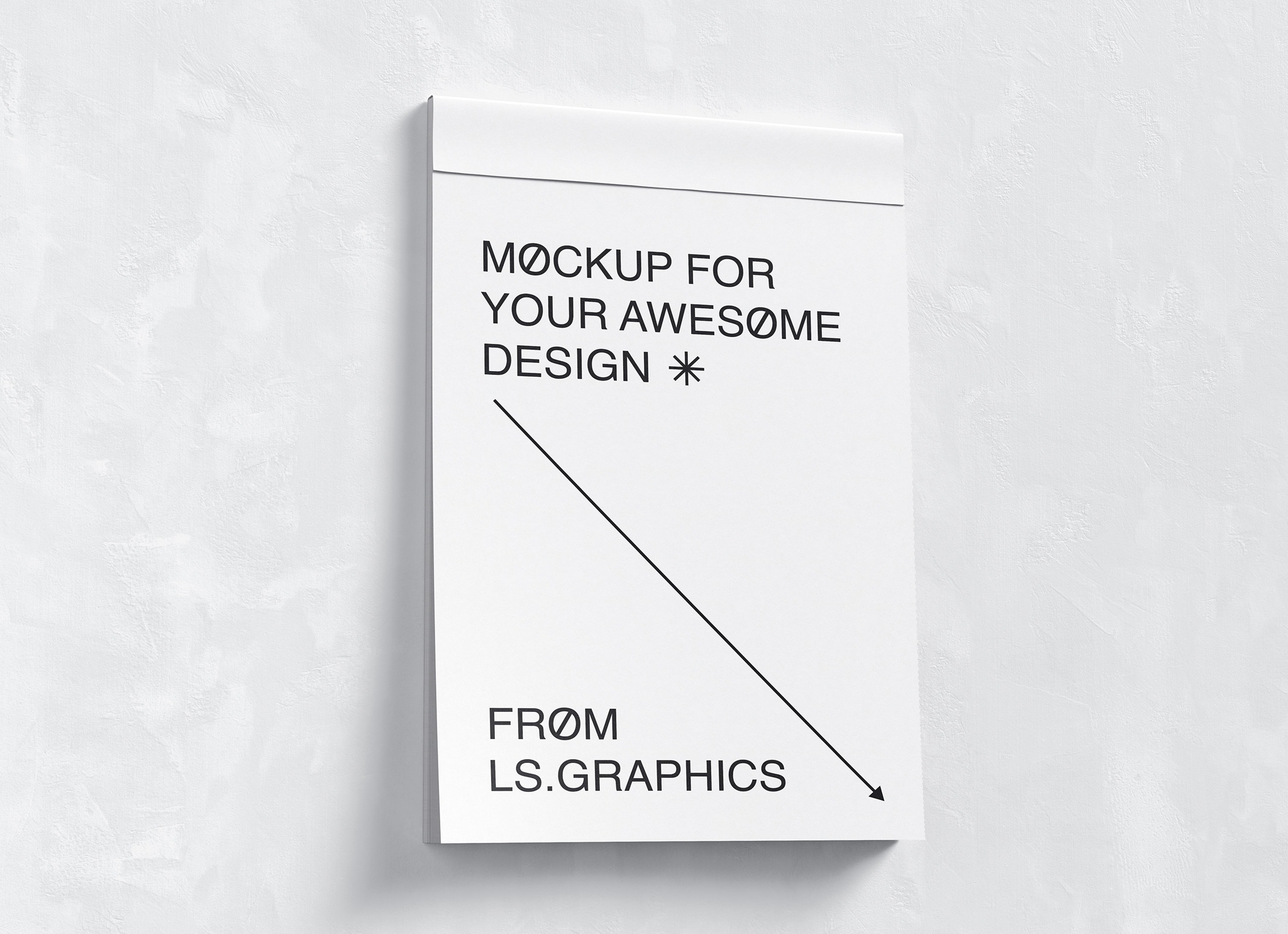 Wall To-Do List Cover Mockup - GraphicsBunker