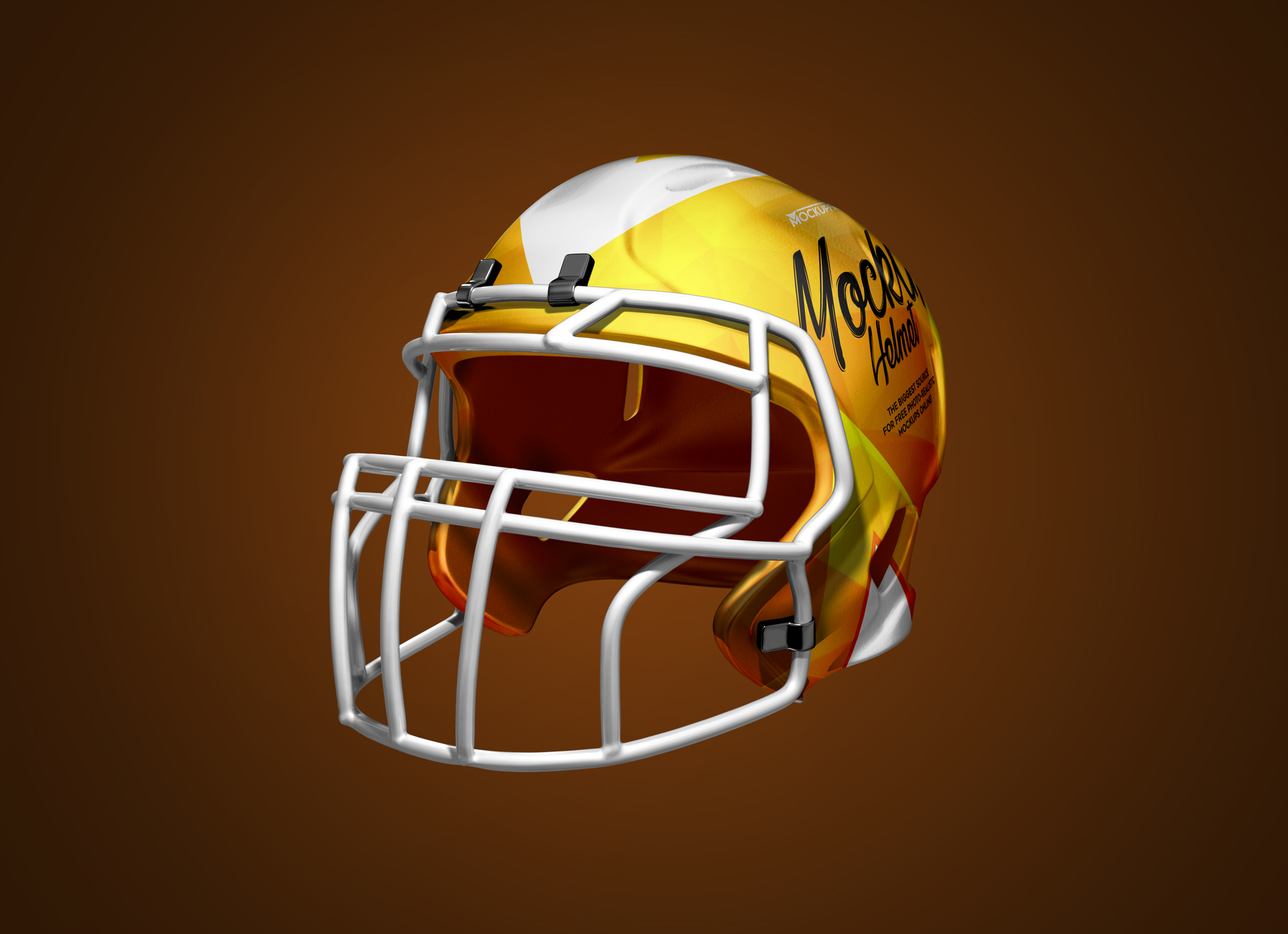 NFL Football Helmet Mockup - GraphicsBunker