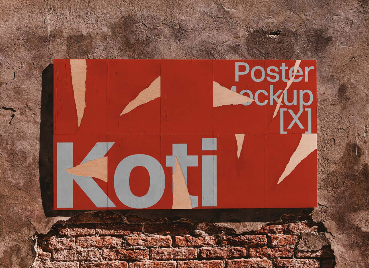 Ripped Posters Mockup - GraphicsBunker