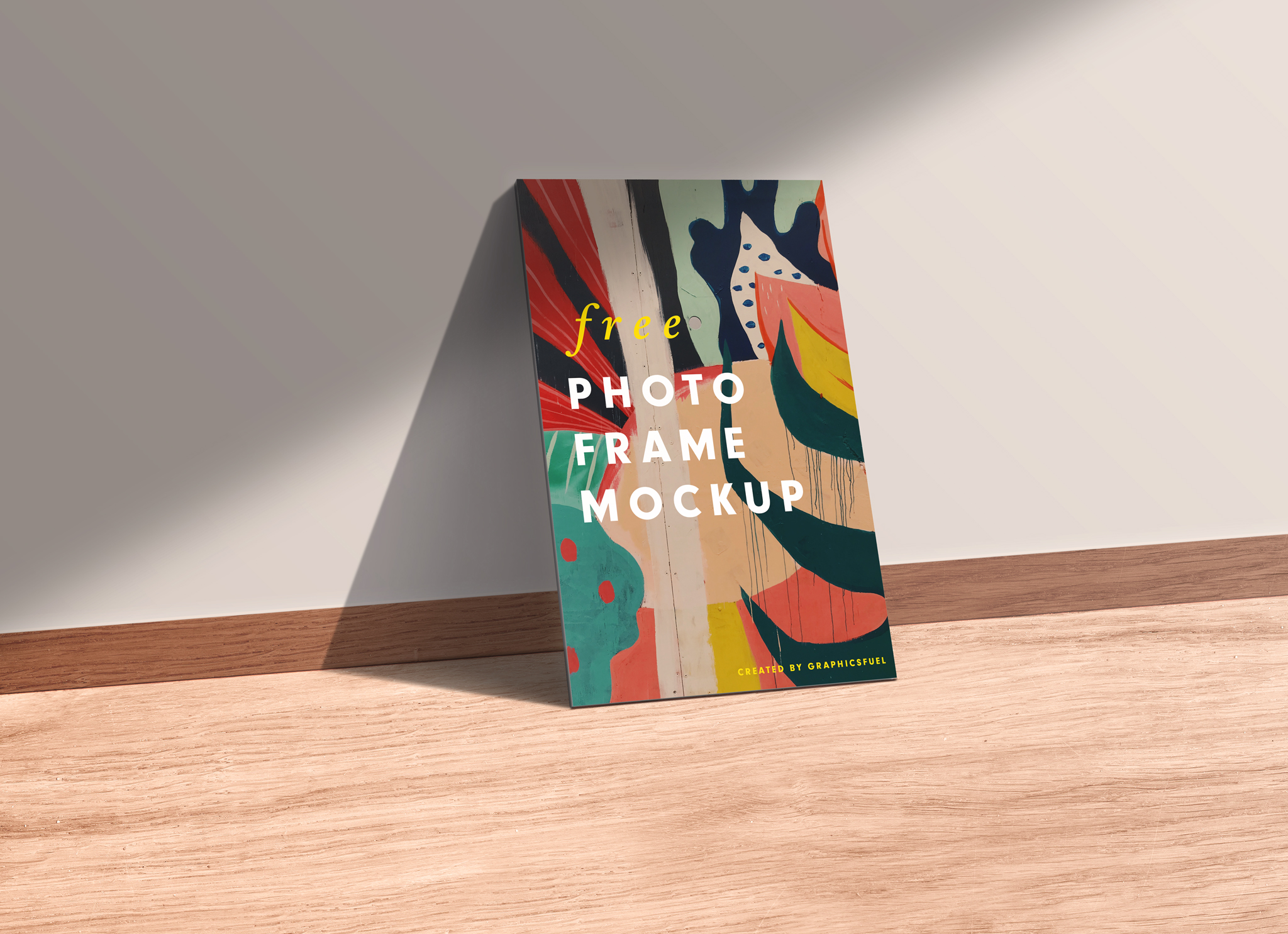 Room Photo Frame Mockup - GraphicsBunker