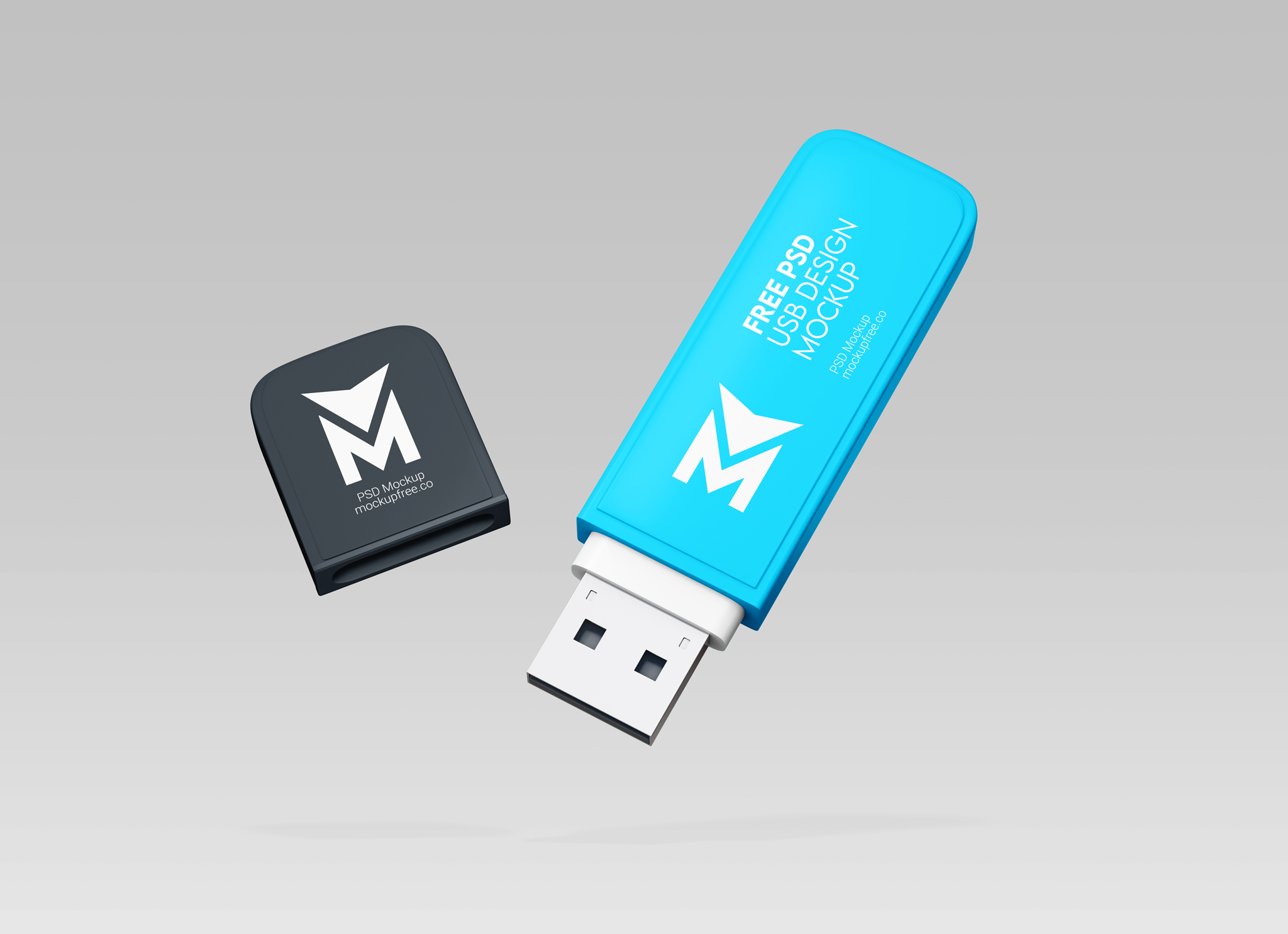 USB Flash Drive Mockup - GraphicsBunker