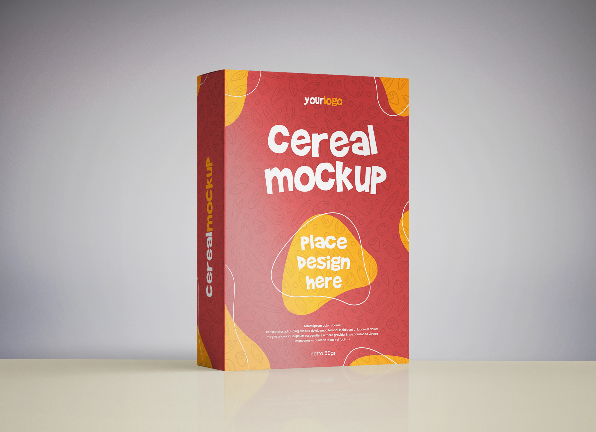 Cereal Box Template Photoshop