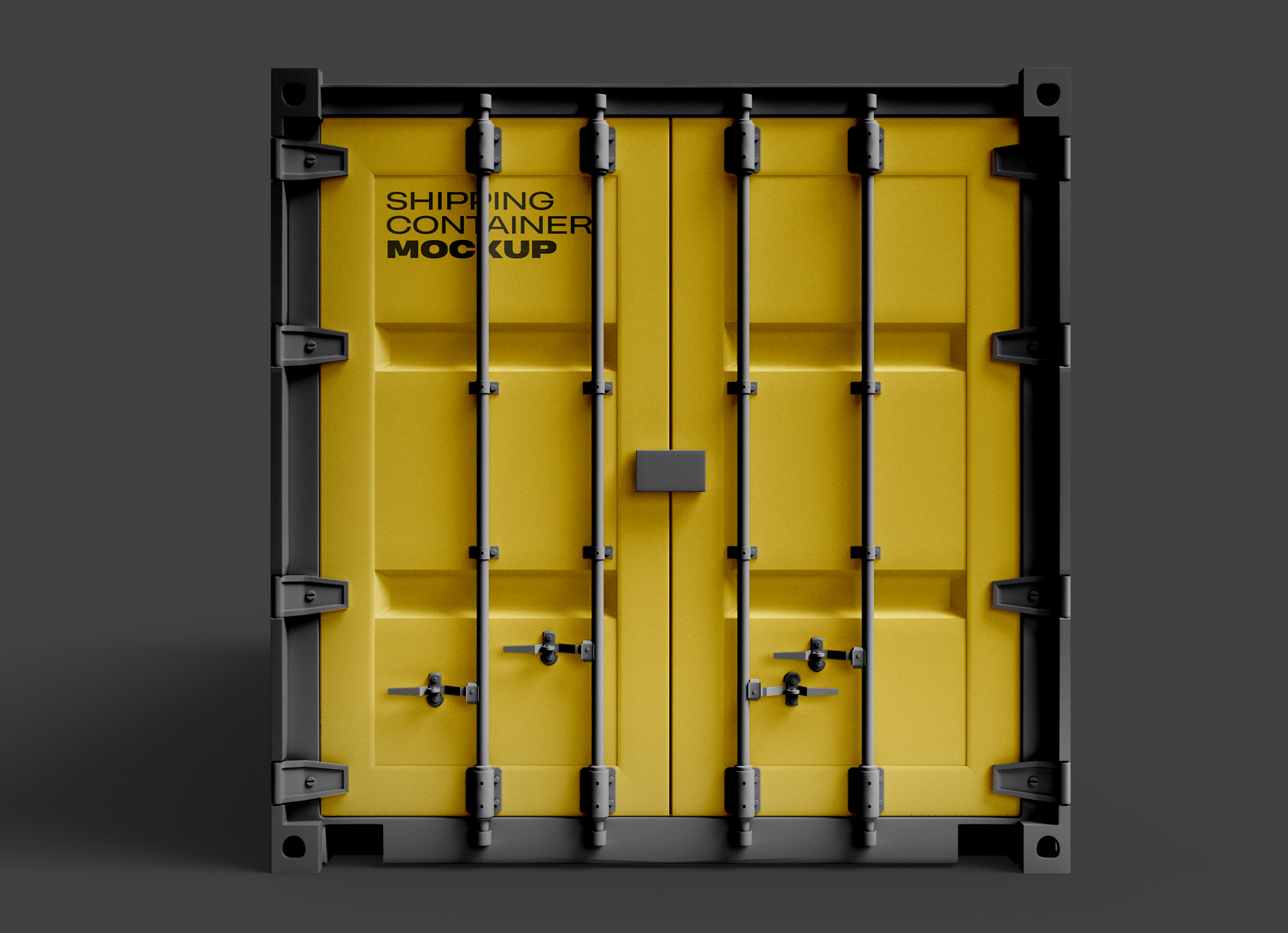 Cargo Container Mockup - GraphicsBunker