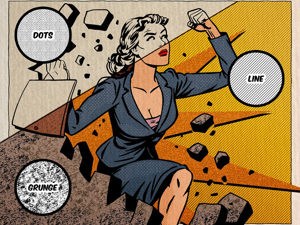 Comic Halftone Procreate Brushes - GraphicsBunker