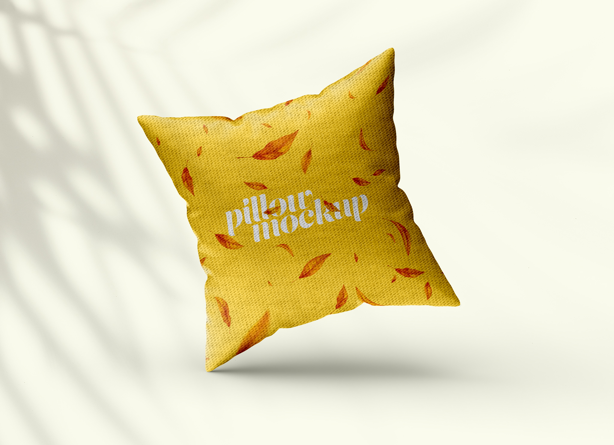 Floating Pillow Mockup - GraphicsBunker