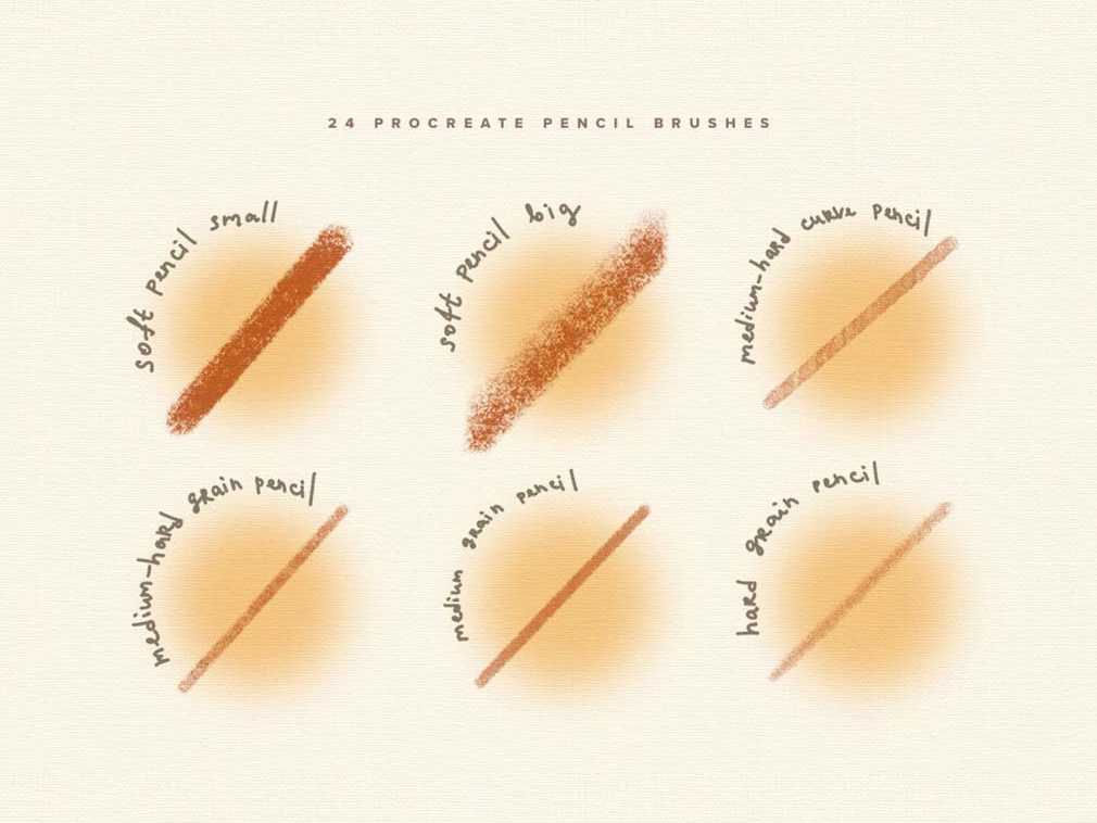 Mechanical Pencil Procreate Brushes - GraphicsBunker