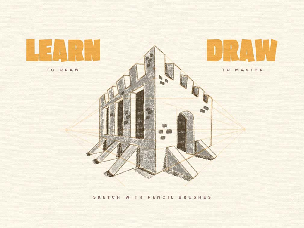 Mechanical Pencil Procreate Brushes - GraphicsBunker