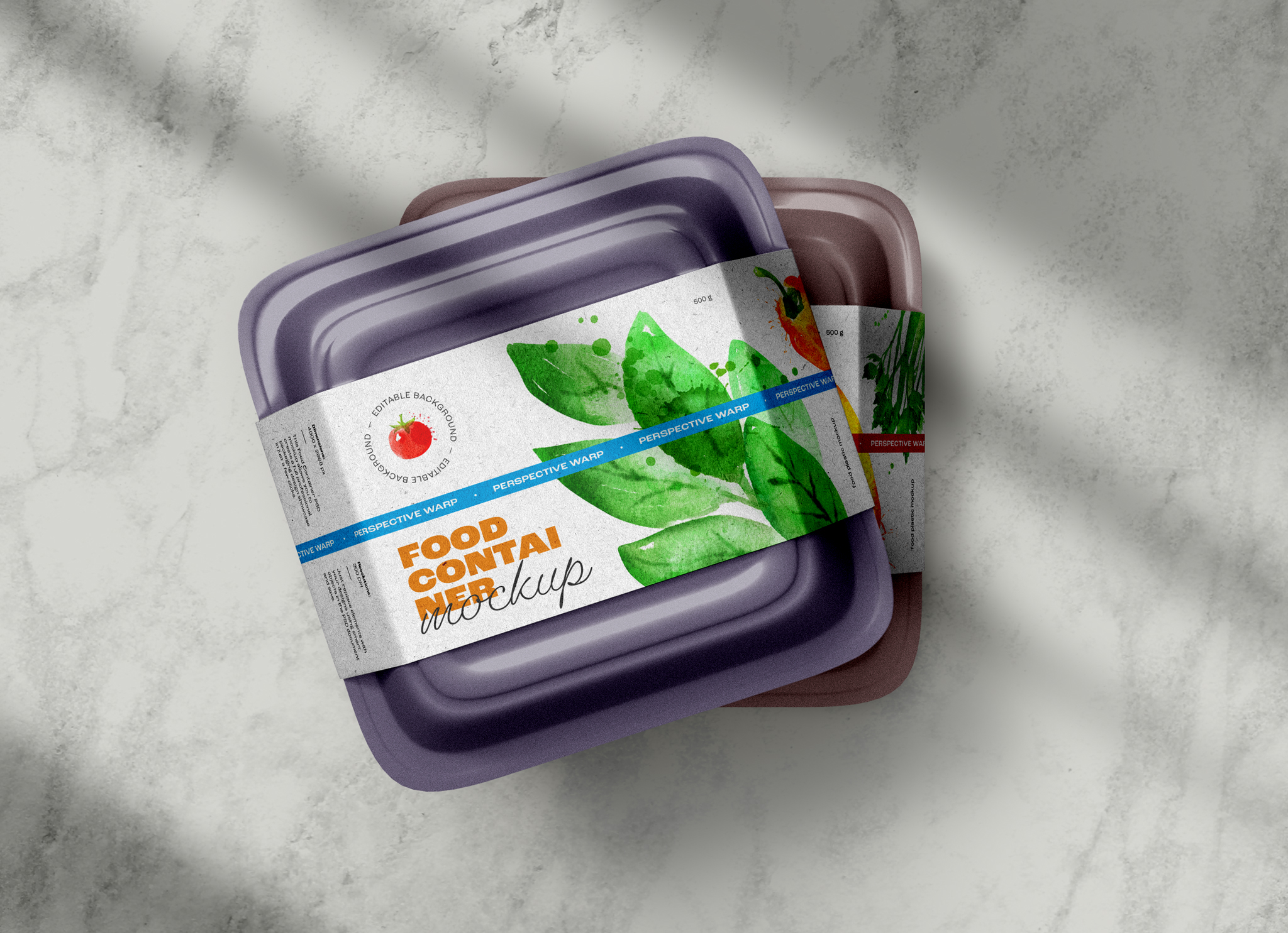 Plastic Food Container Mockup - GraphicsBunker