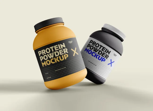 Powder Container Mockup - GraphicsBunker