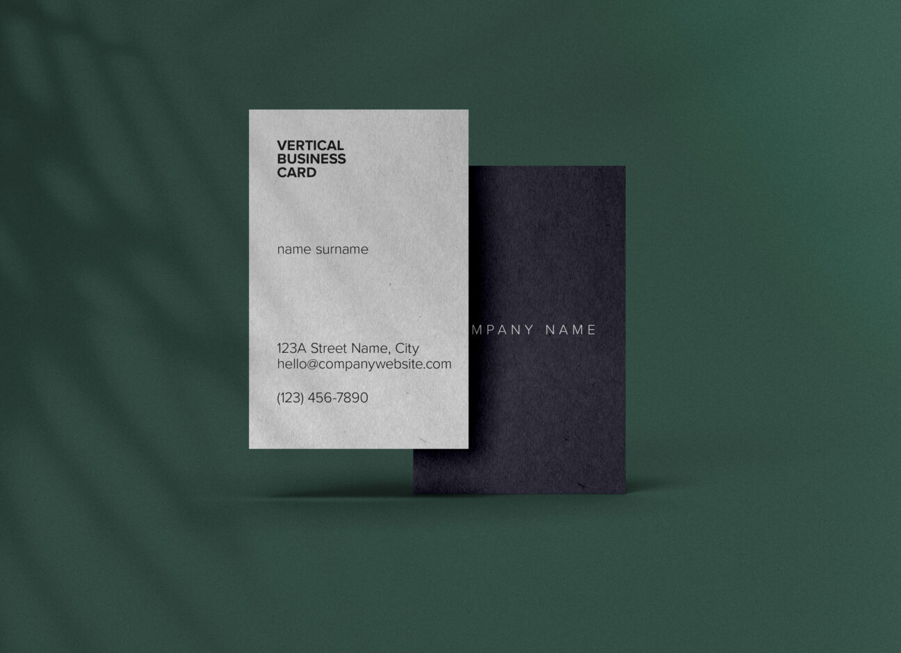 Business Card Sticker Mockup - GraphicsBunker