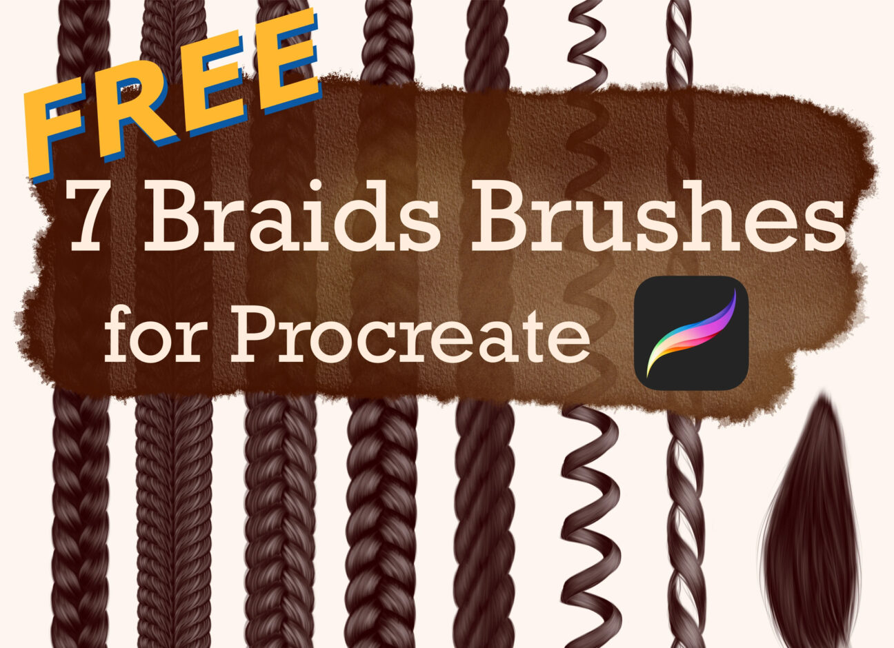 Braid Procreate Brushes - GraphicsBunker