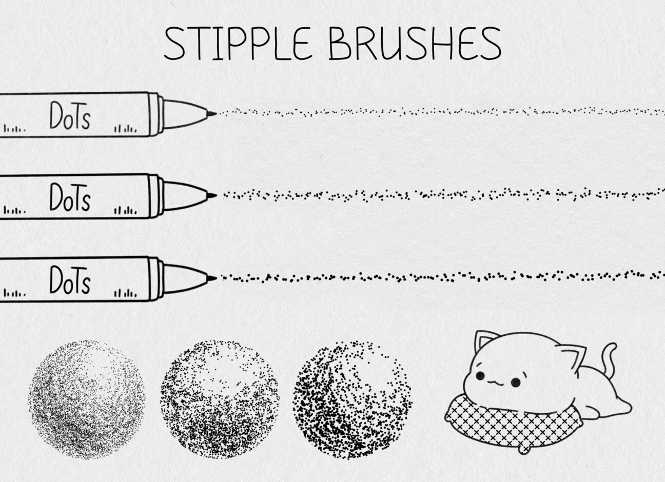 Fine Liner Procreate Brushes - GraphicsBunker