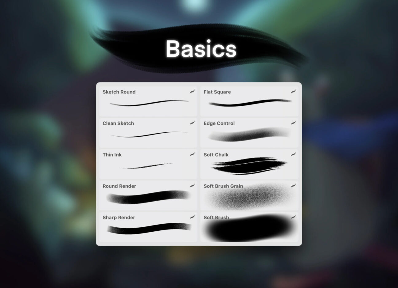 10 Basic Procreate Brushes - GraphicsBunker
