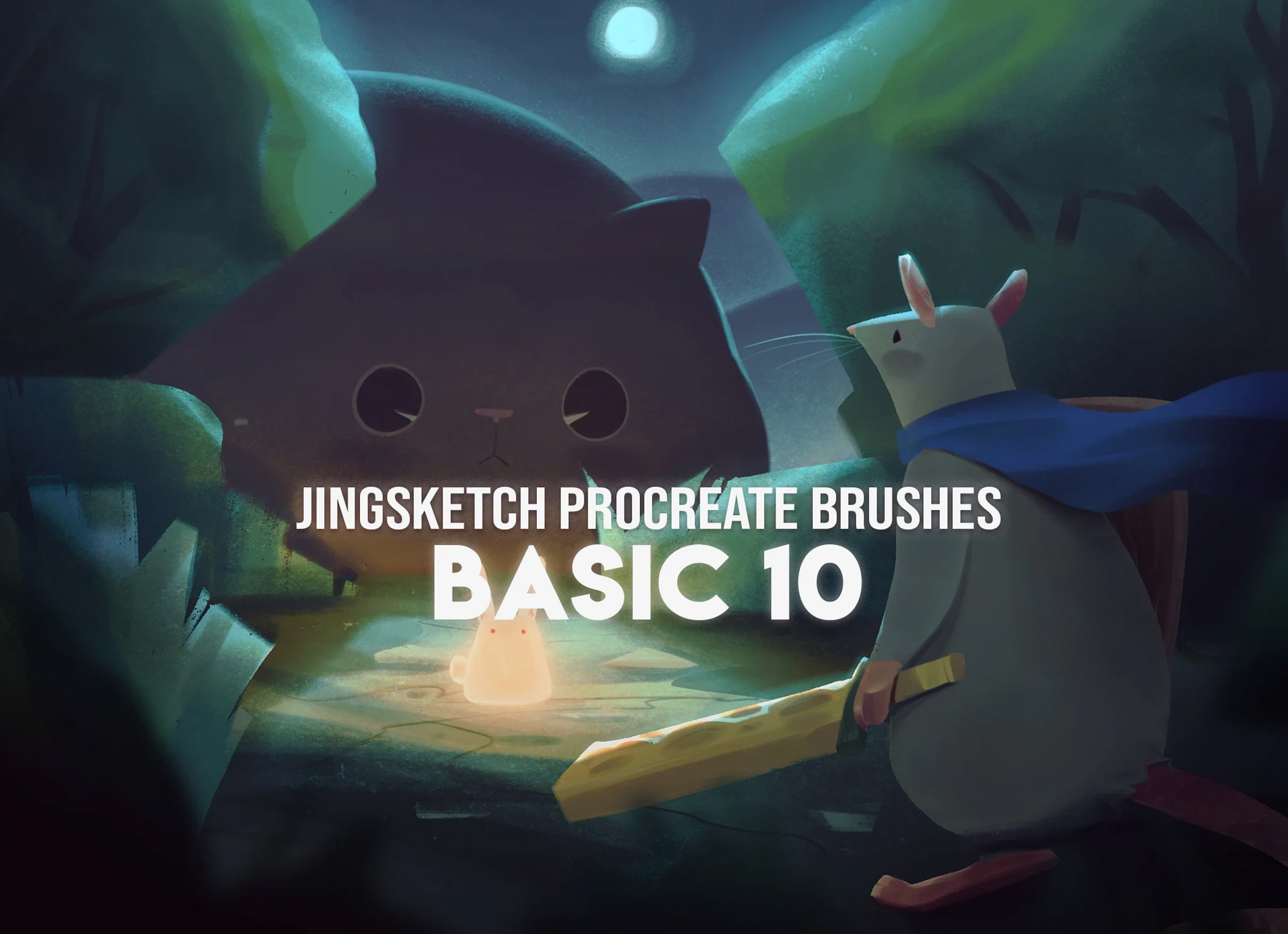 10 Basic Procreate Brushes - GraphicsBunker