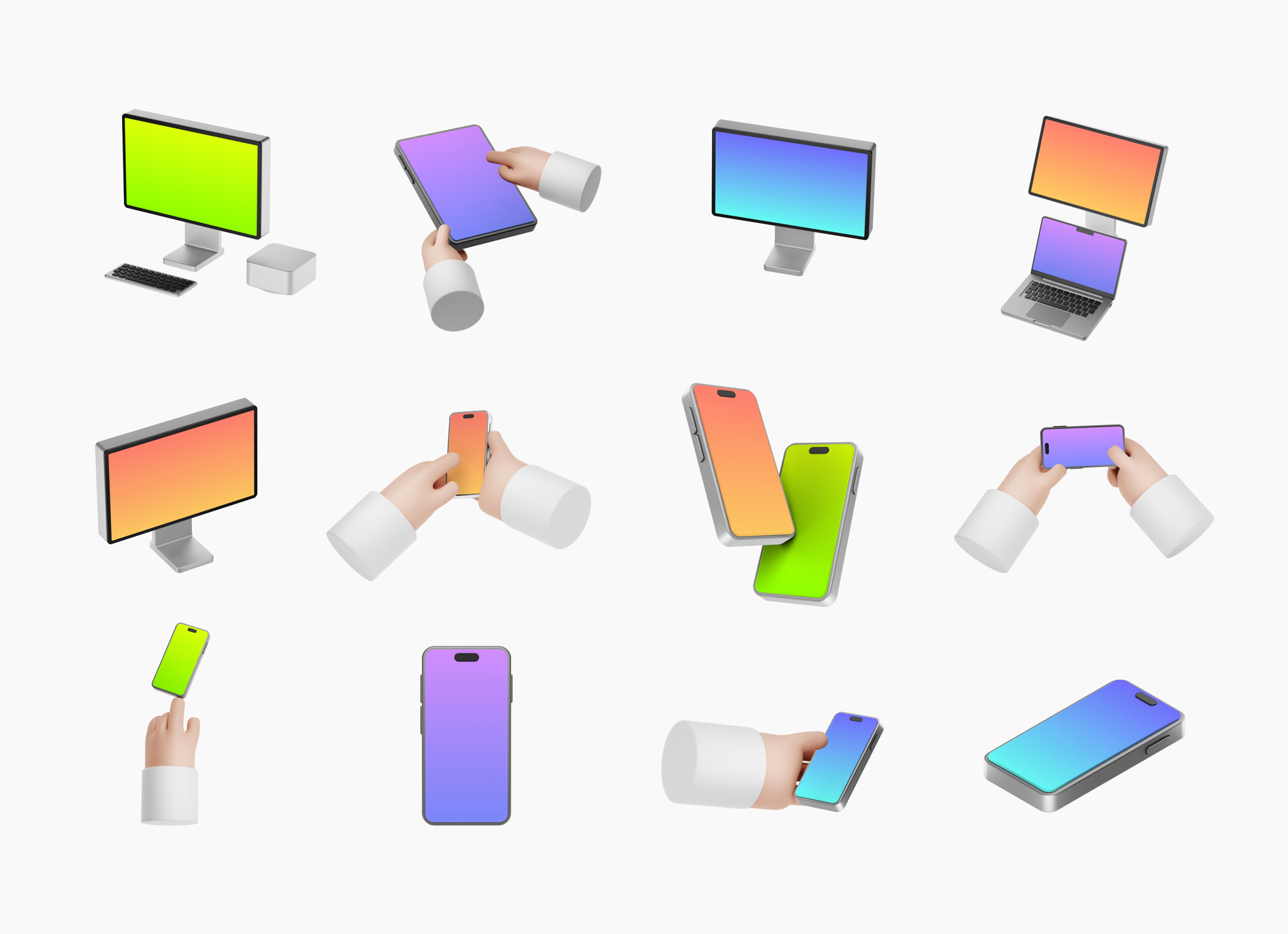 Cartoon Mockups - GraphicsBunker