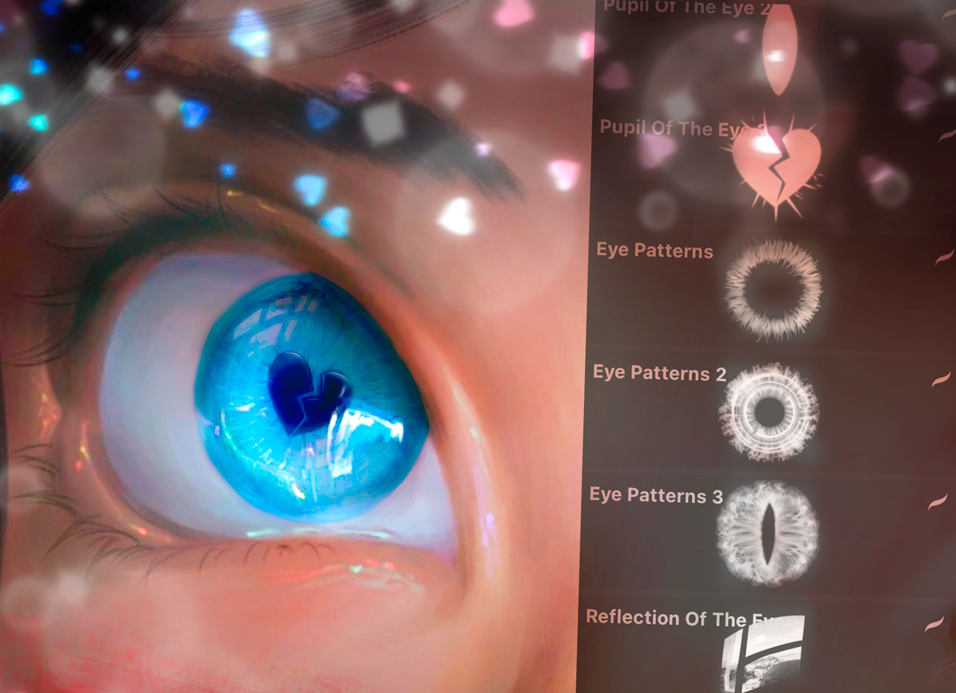 Eye Procreate Brushes - GraphicsBunker