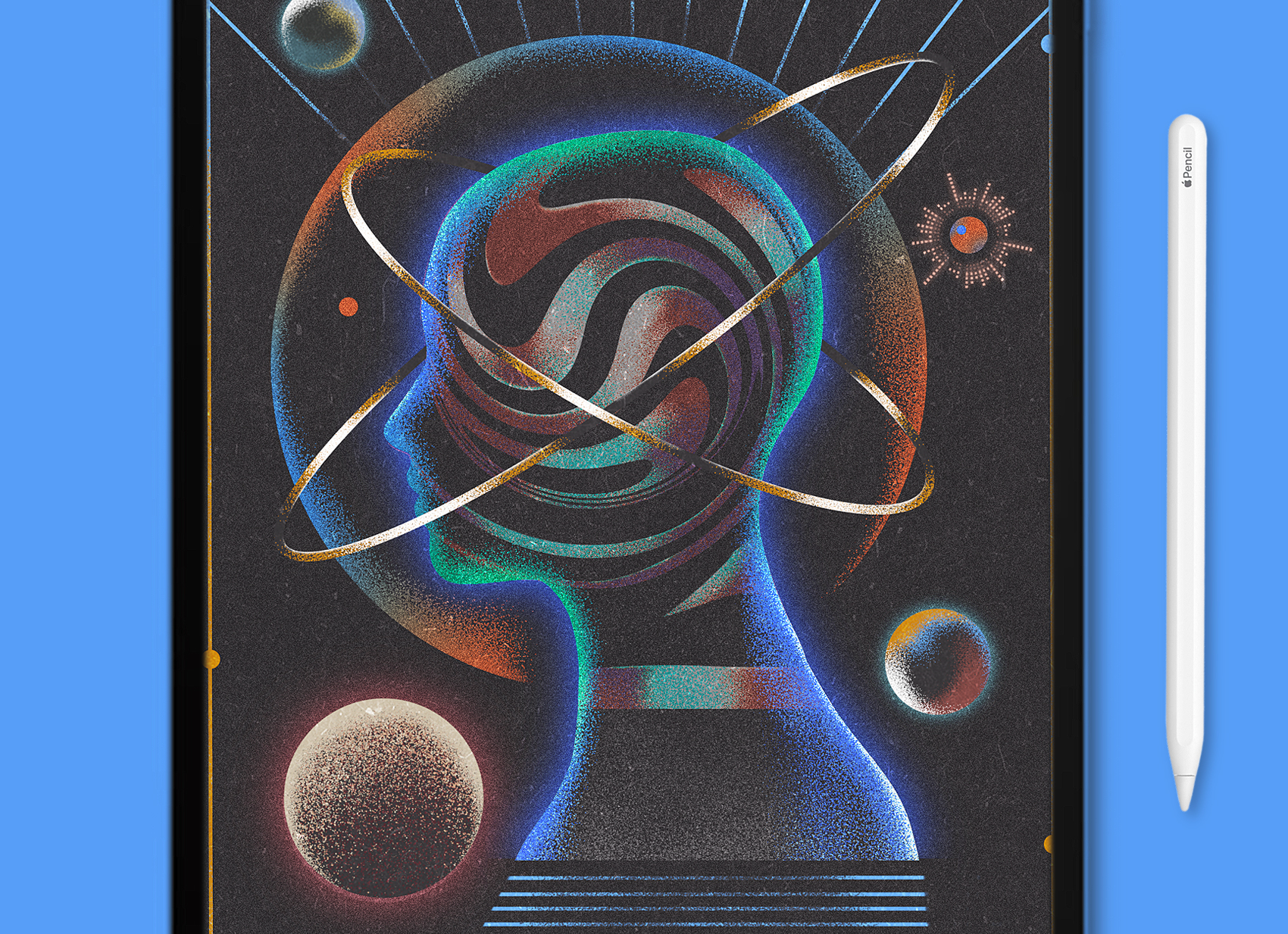 Futuristic Retro Procreate Brushes - GraphicsBunker Futuristic Retro Procreate Brushes - GraphicsBunker