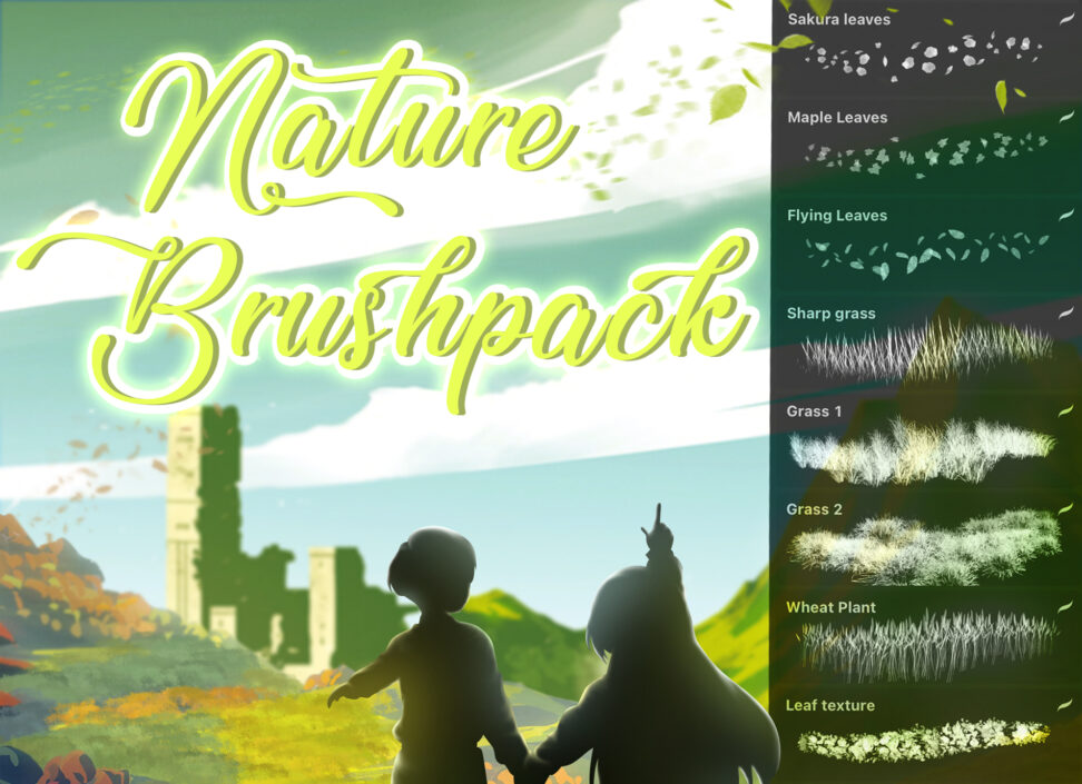 Nature Procreate Brushes - GraphicsBunker