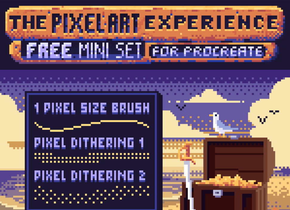 Pixel Art Procreate Brushes - GraphicsBunker