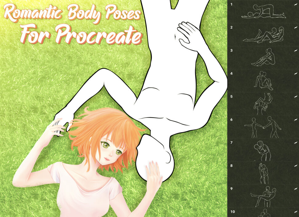 Body Poses Procreate Stamps - GraphicsBunker