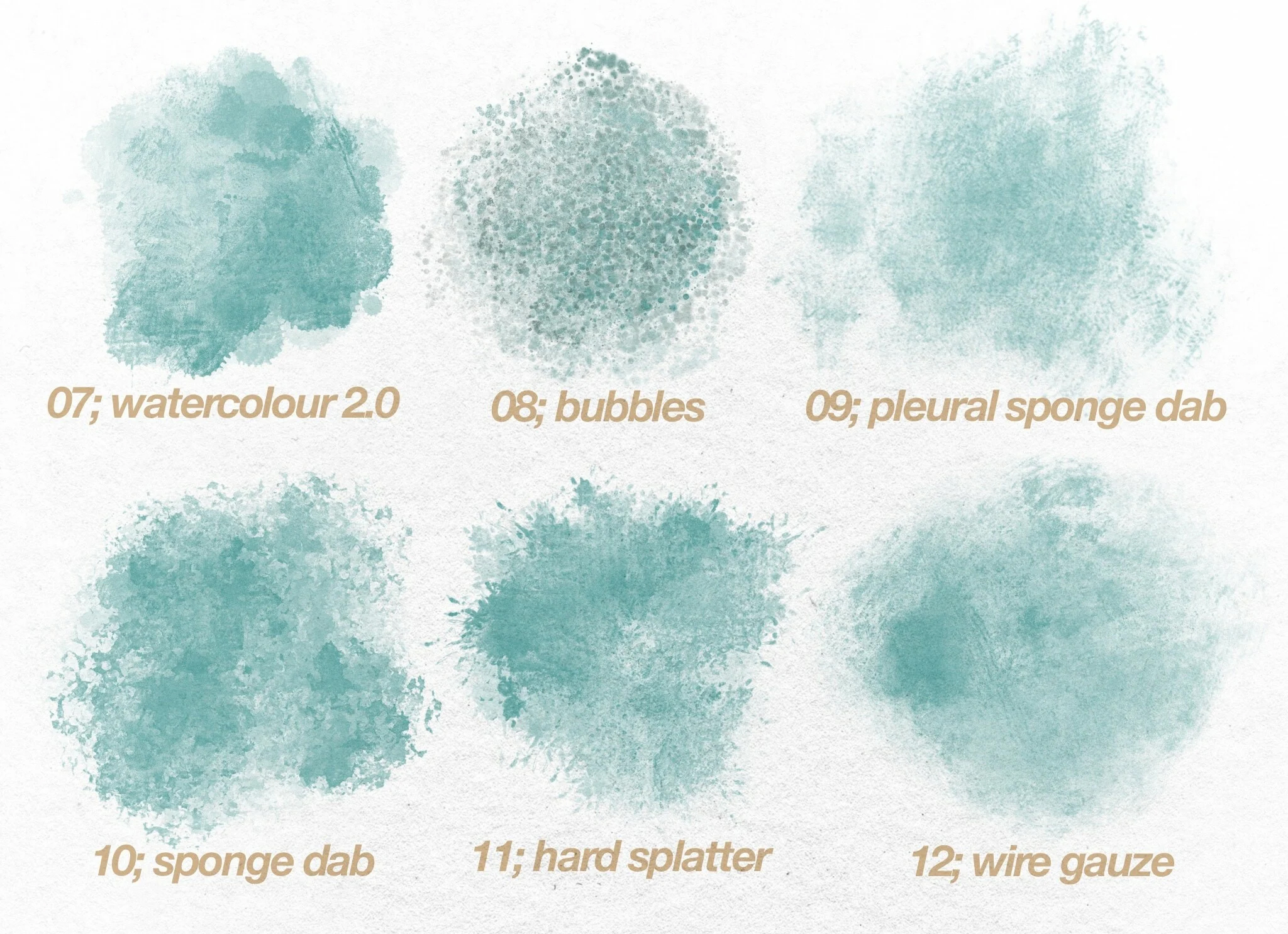 Soft Watercolor Procreate Brushes - GraphicsBunker