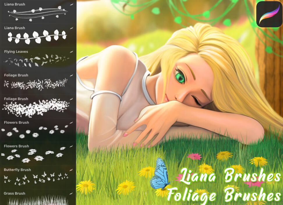 Spring Procreate Brushes - GraphicsBunker
