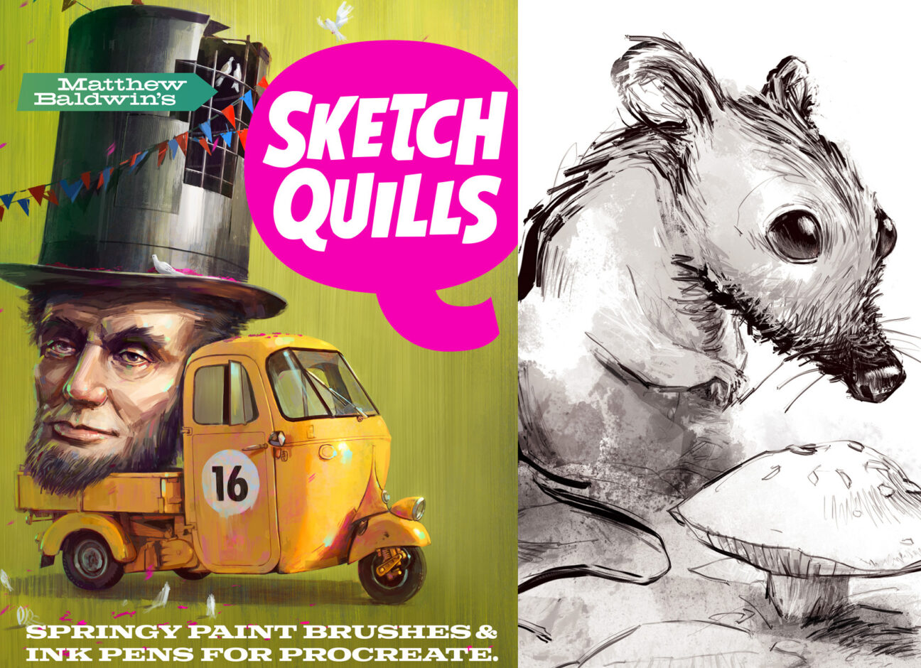 Ballpoint Pen Procreate Brush - GraphicsBunker