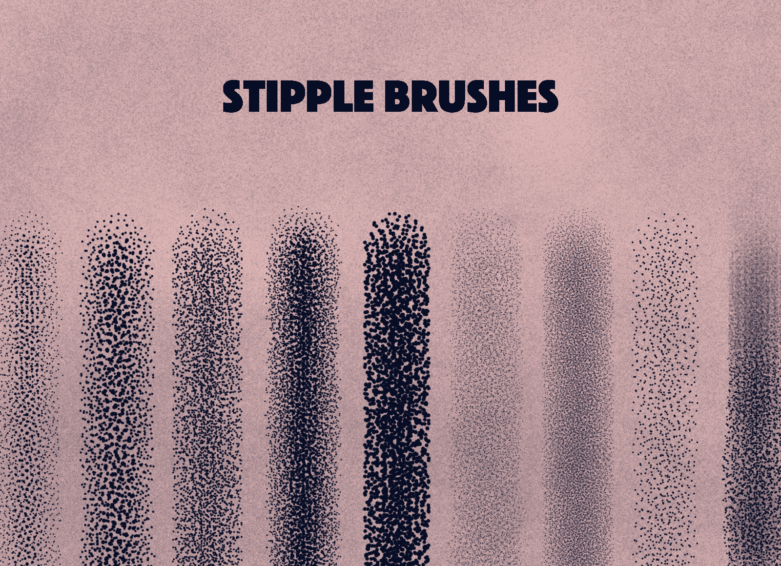 Stipple Liner Texture Procreate Brushes - GraphicsBunker