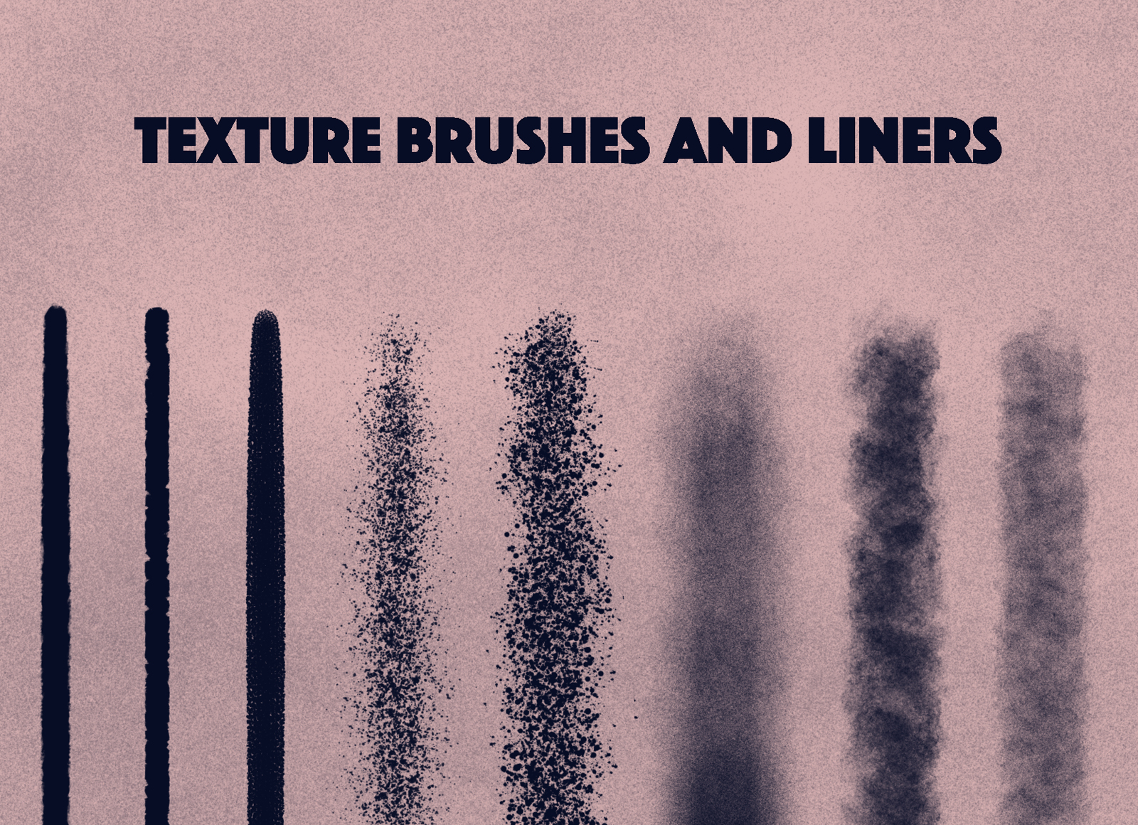 Stipple Liner Texture Procreate Brushes - GraphicsBunker