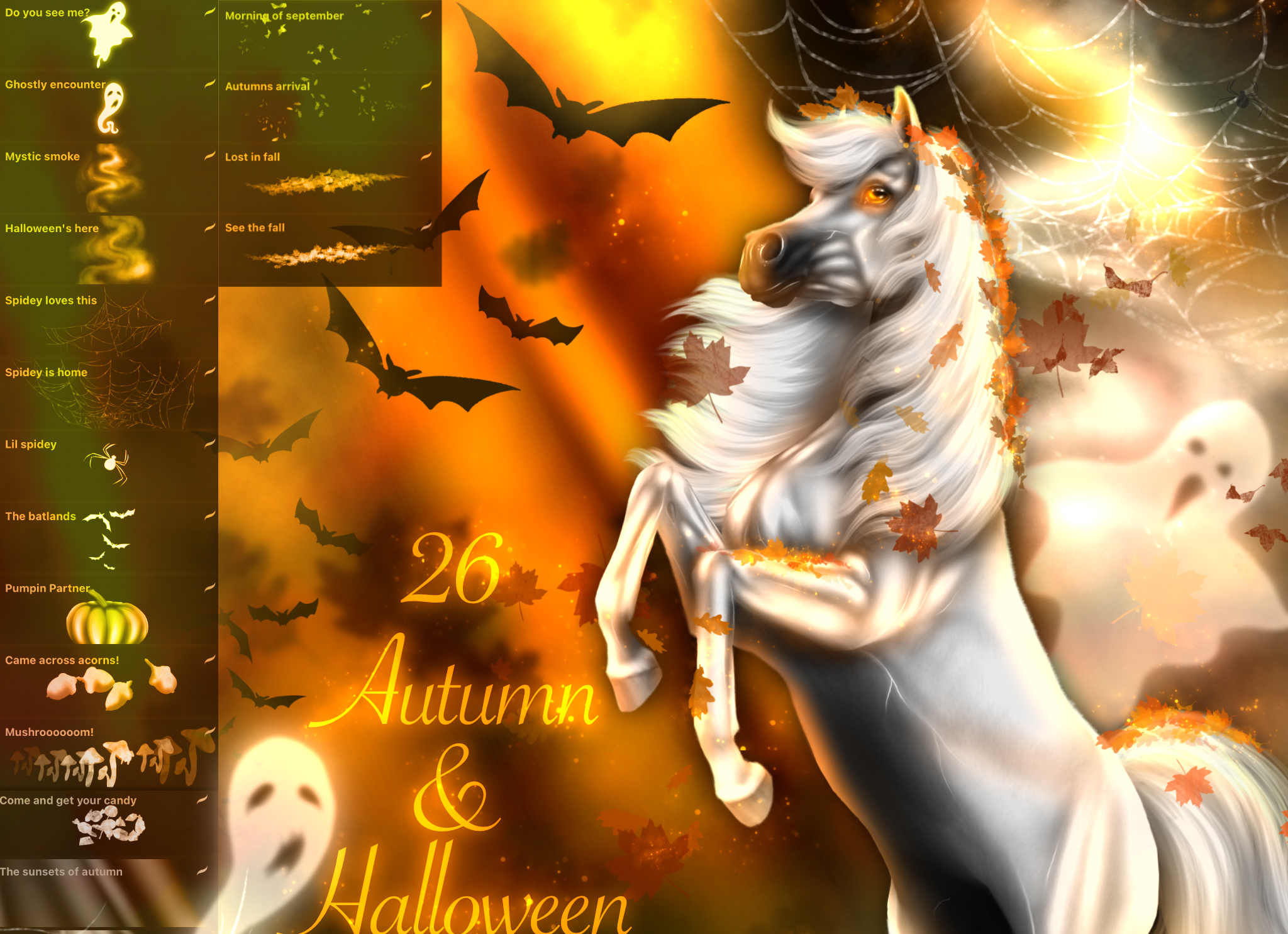 Halloween Brushes For Procreate - GraphicsBunker