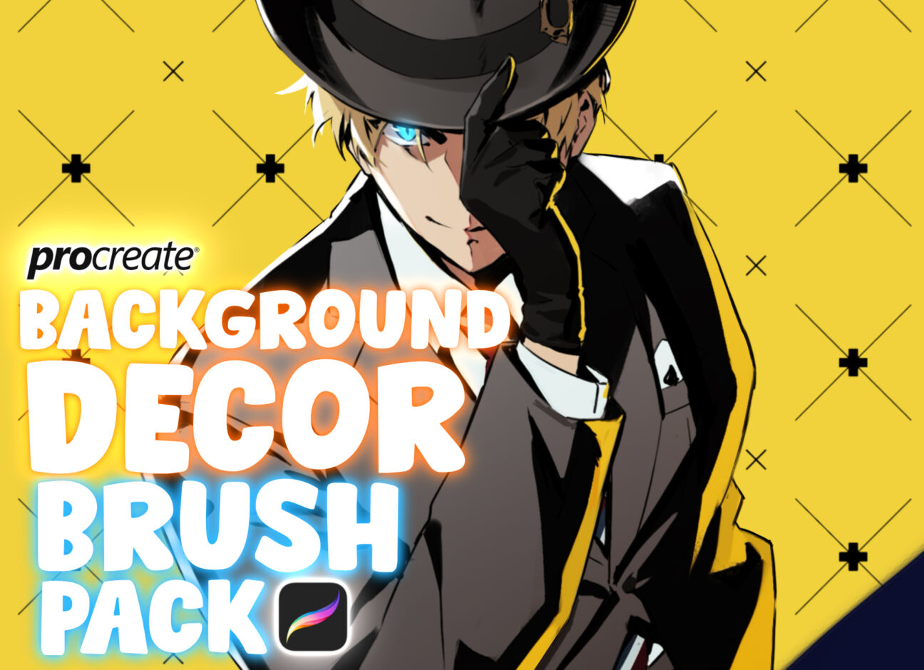 Background Decor Procreate Brushes - GraphicsBunker