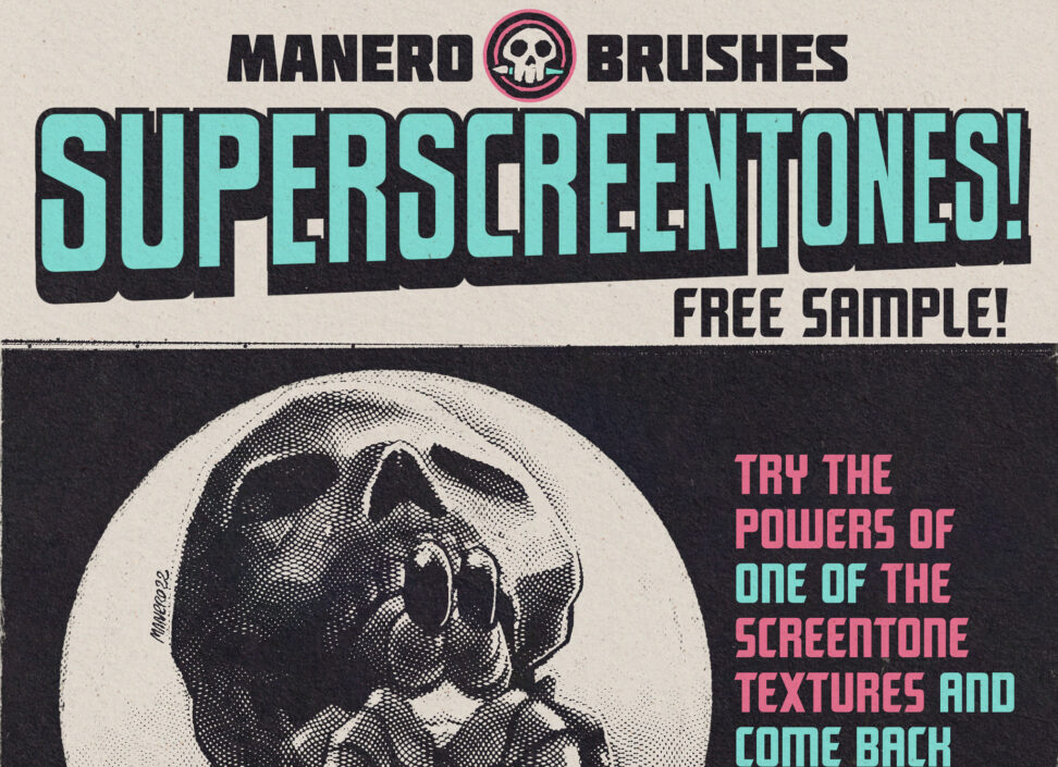 Comic Manga Screentone Brushes - GraphicsBunker