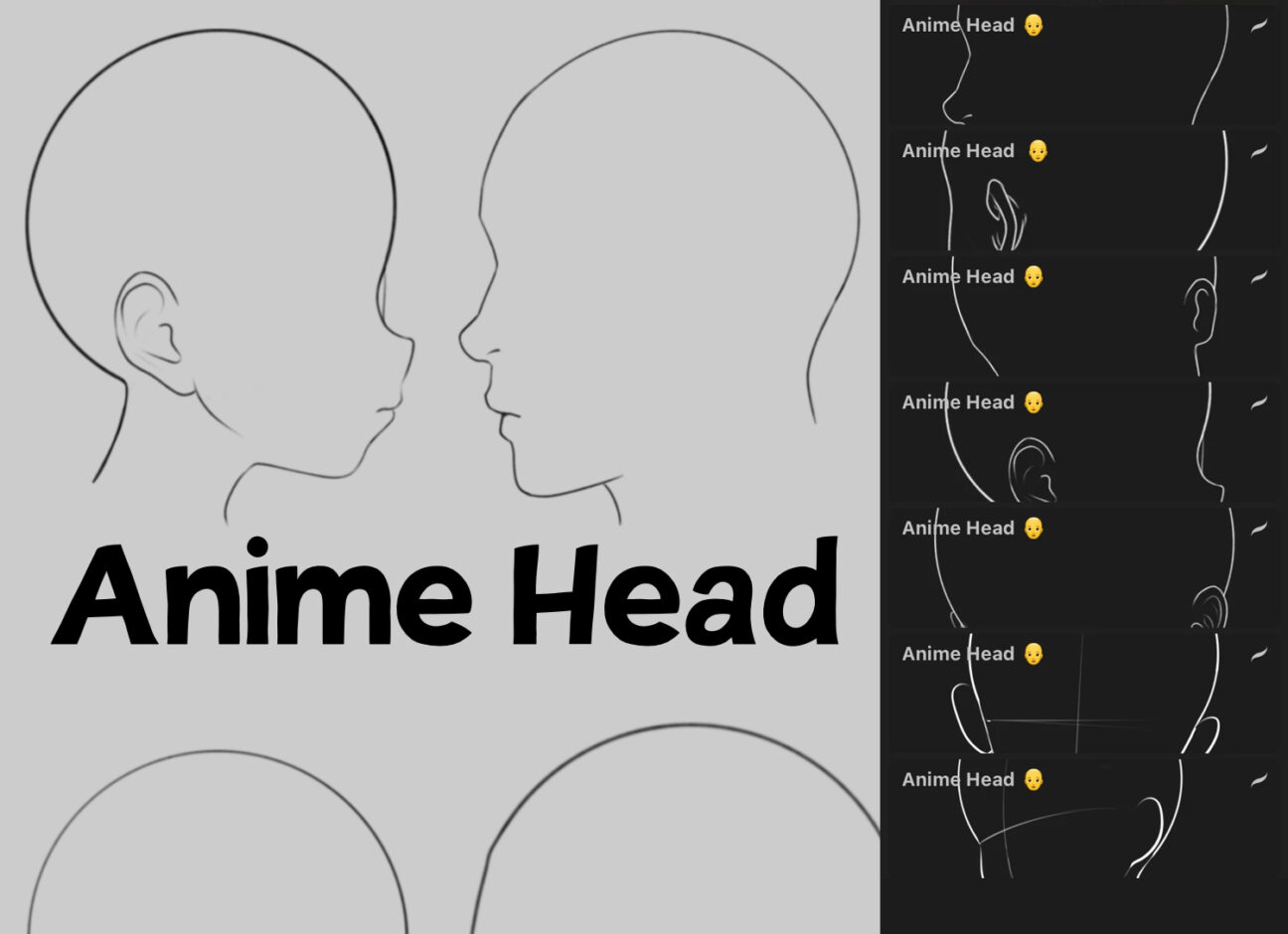 Head Base Procreate Brushes - GraphicsBunker